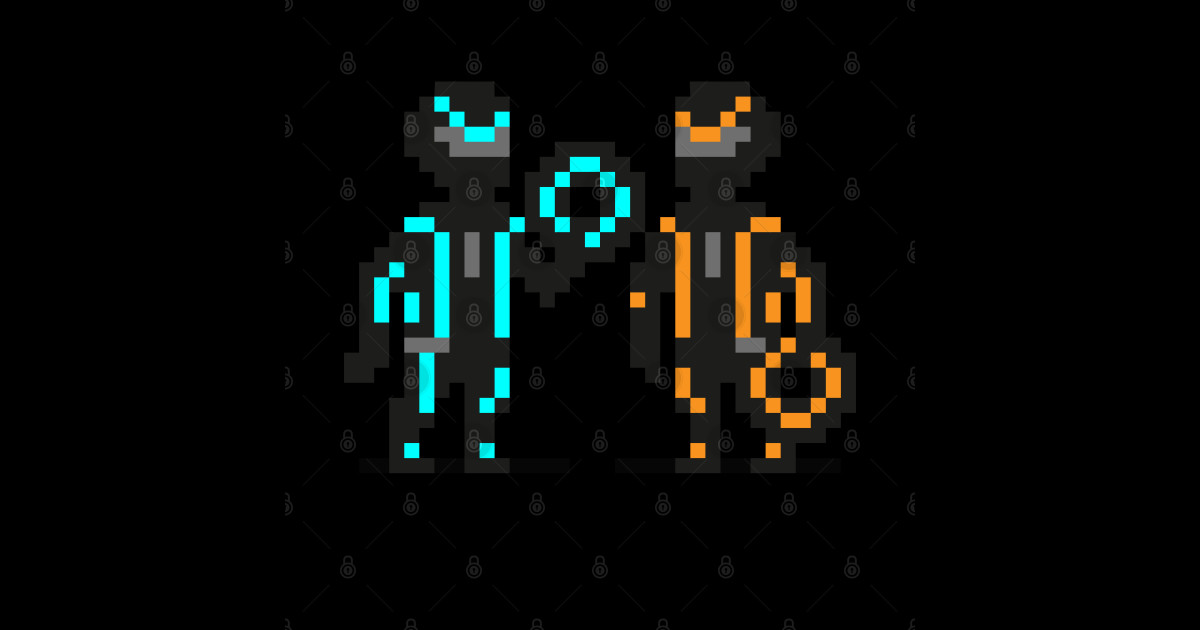 Tron Pixel 01 - Tron - Sticker | TeePublic