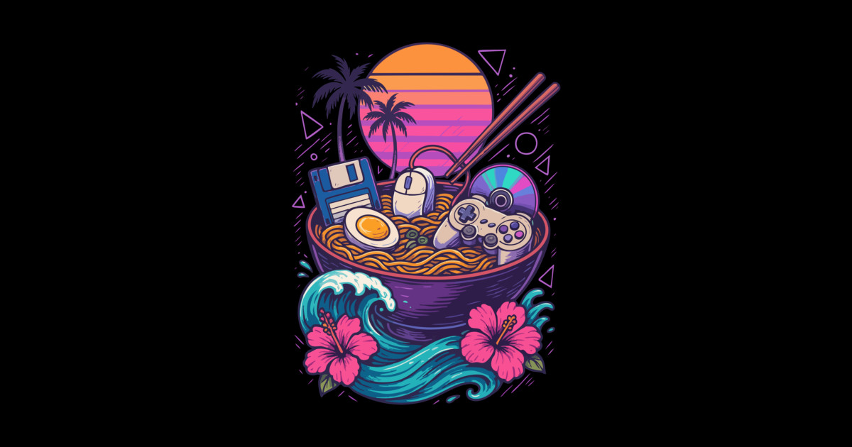 Gamer Ramen - Gamer Ramen - Sticker | TeePublic