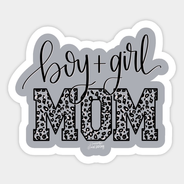 Boy and Girl Mom - Boy Girl Mom - Sticker | TeePublic