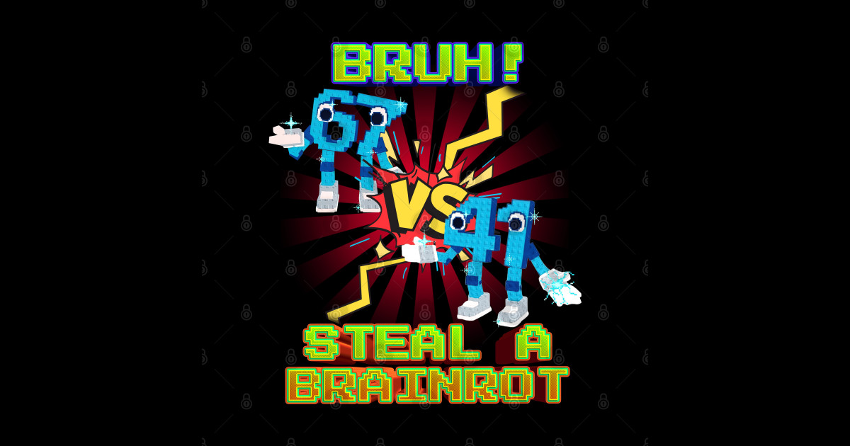 Bruh Battle 67 vs 41 Funny Six Seven Forty One Steal a Brainrot for ...