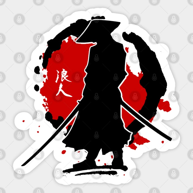 RONIN - Japanese Warrior - Ronin - Sticker | TeePublic