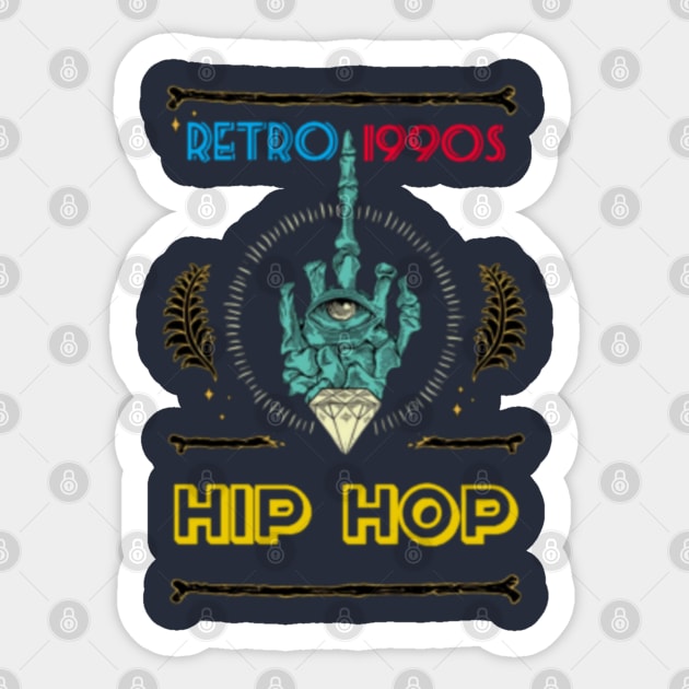 Retro hip hop - Hip Hop - Sticker | TeePublic