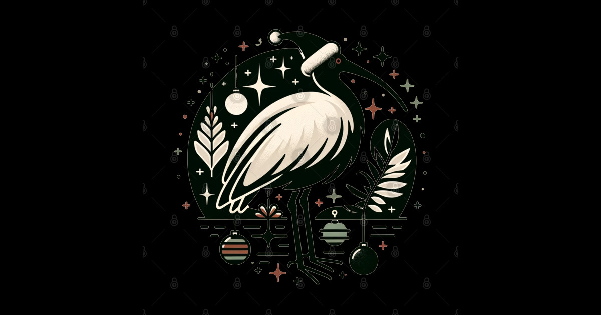 Bin Chicken Christmas - Bin Chicken - Sticker | TeePublic