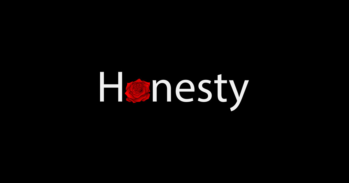 Honesty is beautiful typography design - Honesty - Sticker | TeePublic