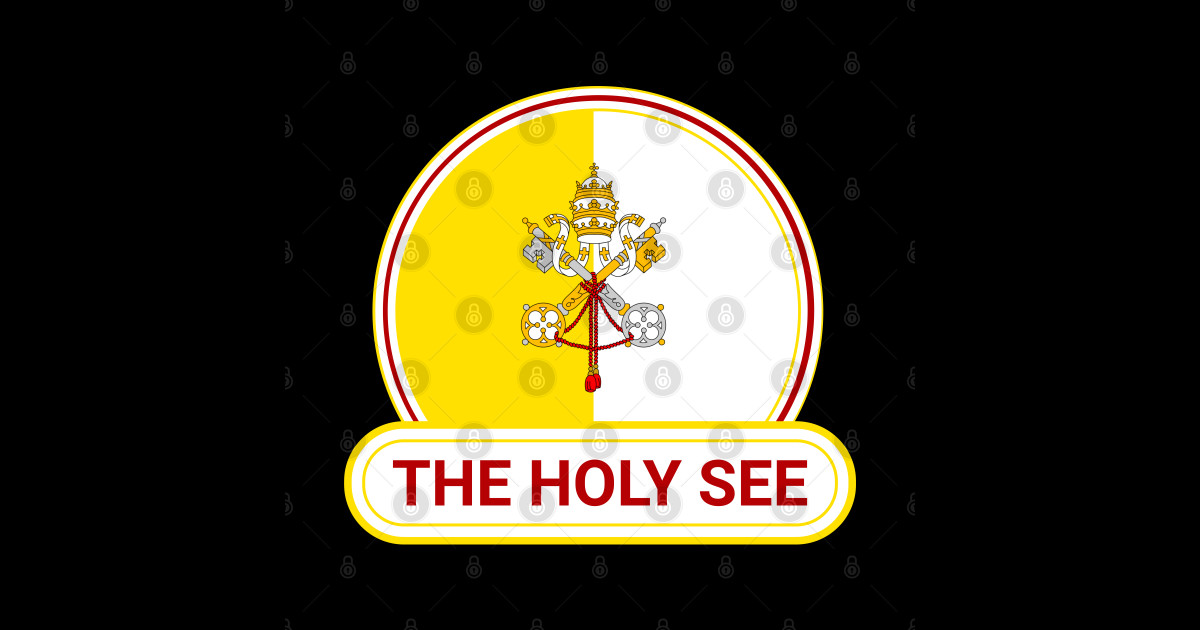 Vatican City - The Holy See Country Badge - The Holy See Flag - Vatican ...