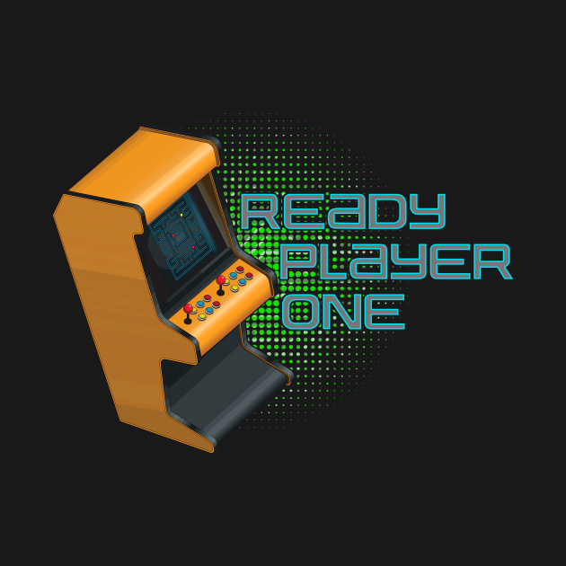 Ready Player One Retro Arcade Logo - Ready Player One - T-Shirt | TeePublic