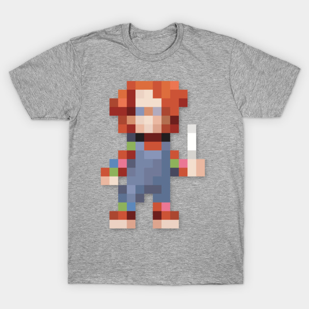 Chucky low-res pixelart - Chucky - T-Shirt | TeePublic