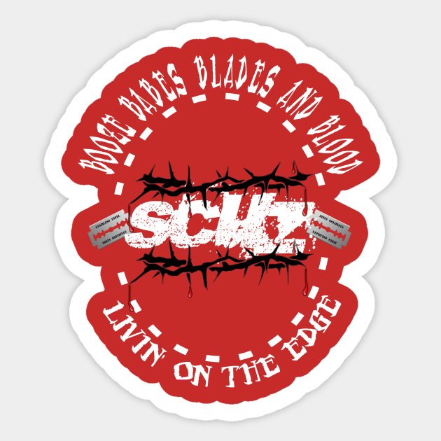 SCUZ - Rwo Scuz Wasteland - Sticker | TeePublic