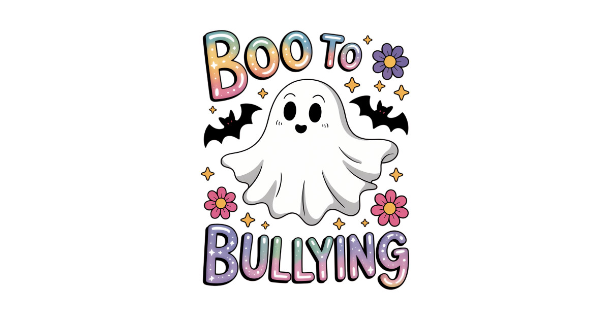 Boo To Bullying Ghost Pumpkin Anti Bully Unity Day - Anti Bully - T ...