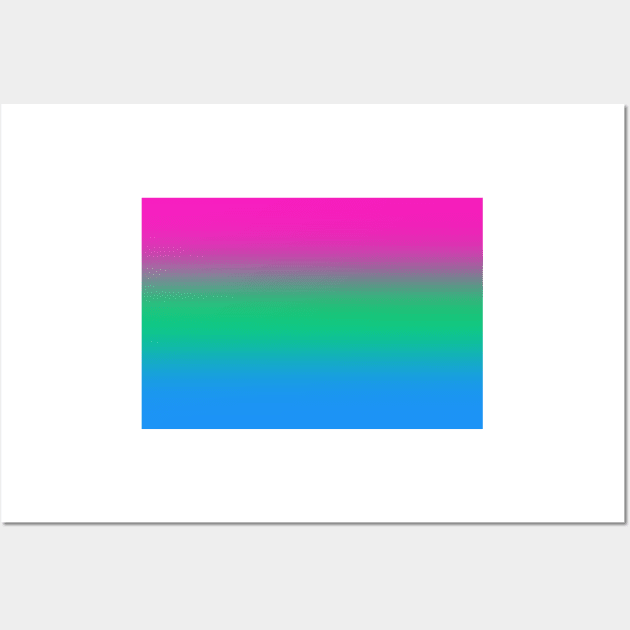 Polysexual Pride Flag Gradient - Flag - Posters and Art Prints | TeePublic