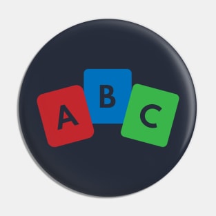 Abc Alphabet Letter Pins and Buttons for Sale | TeePublic