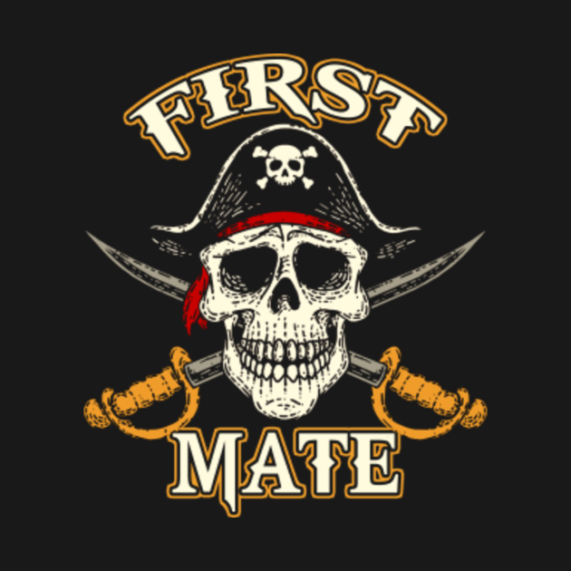 First Mate Shirt Pirate Skull Nautical Sailing - First Mate - Kids T ...