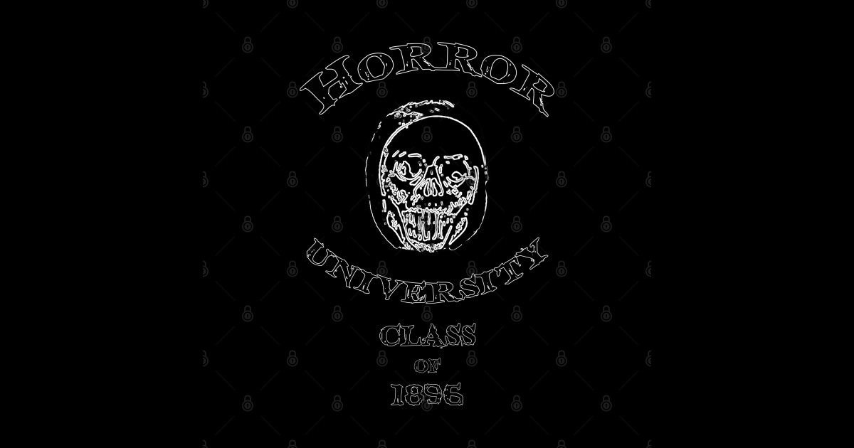 Horror University - University - Sticker | TeePublic