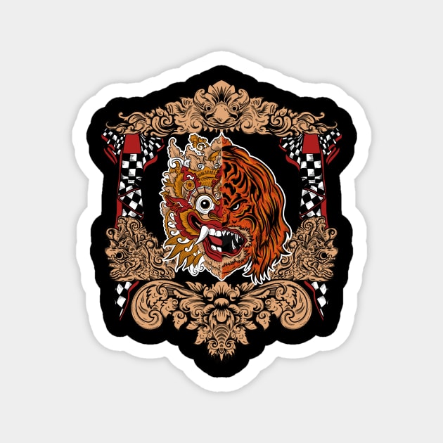 reog x barong indonesian ceremony - Ceremony Indonesia - Magnet | TeePublic