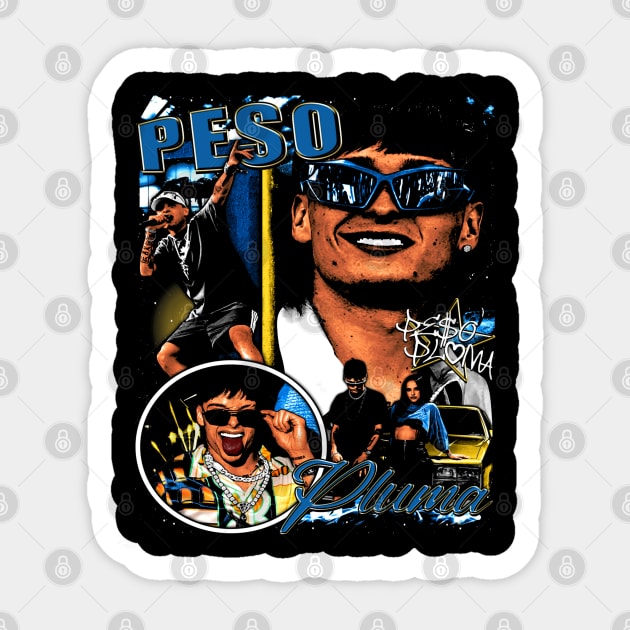 Peso Pluma Vintage Bootleg - Peso Pluma - Sticker | TeePublic