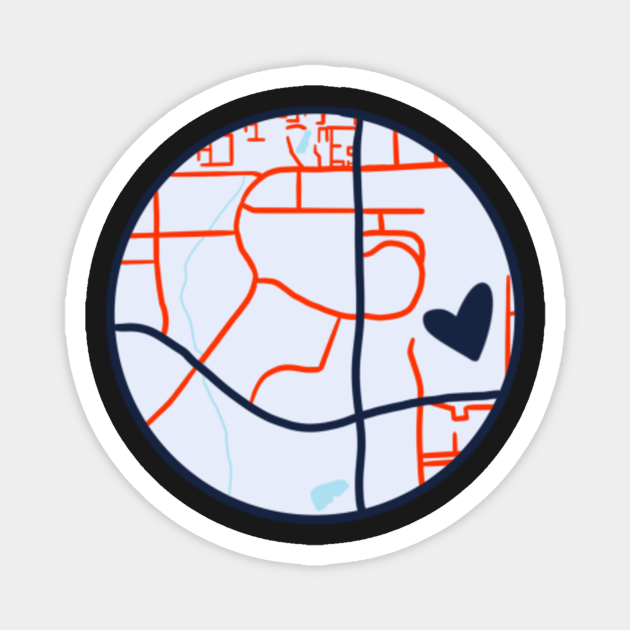 Auburn University Campus Map - Auburn - Magnet | TeePublic