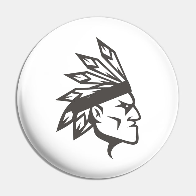 American Apache Indian Logo. Cherokee character icon design. Ethnic ...