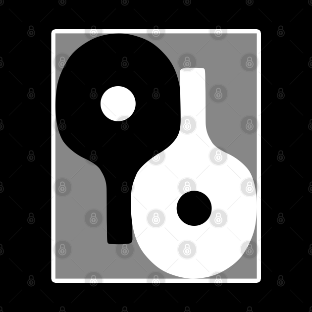 Table Tennis Ping Pong Yin Yang Ping Pong Pin Teepublic