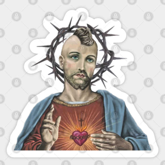 Punk Rock Mohawk †††† Jesus is Not Dead - Jesus - Sticker | TeePublic