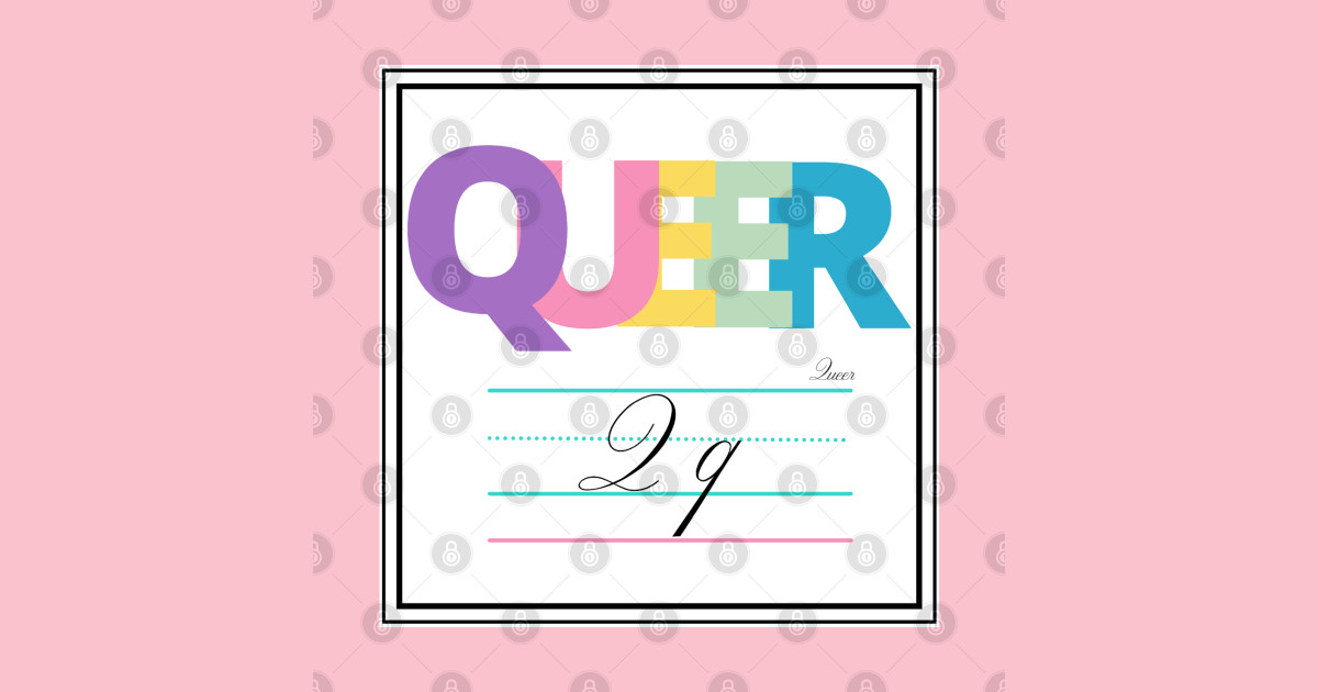 Queer Alphabet Cards - Queer - T-Shirt | TeePublic