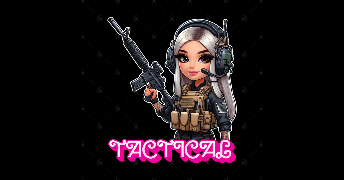 Girl Doll Tactical - Barbie - Sticker | TeePublic