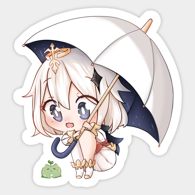 genshin inpact paimon - Paimon - Sticker | TeePublic