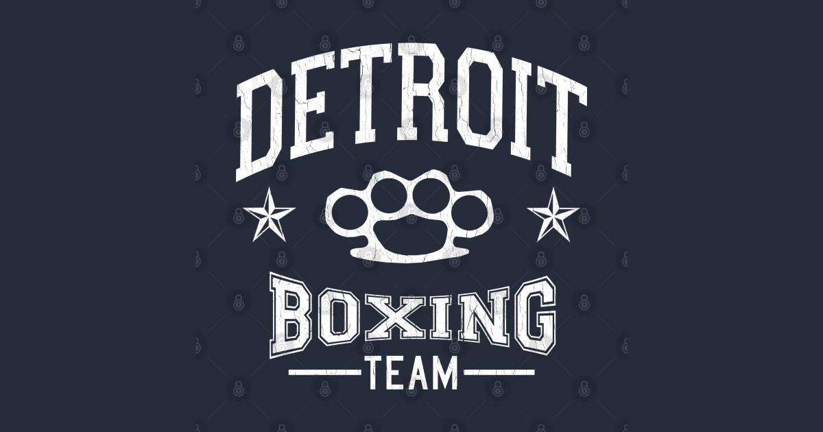 Detroit Boxing Team (vintage distressed look) - Detroit - T-Shirt ...