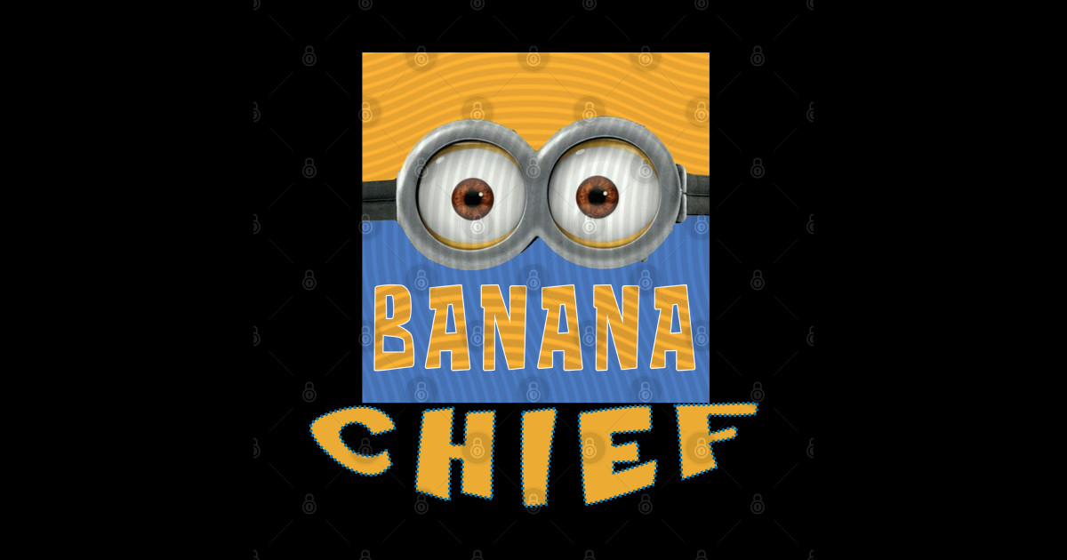 MINION BANANA USA CHIEF - Minions - Sticker | TeePublic