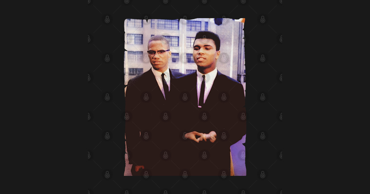 Muhammad Ali & Malcolm X - Malcolm X - T-Shirt | TeePublic