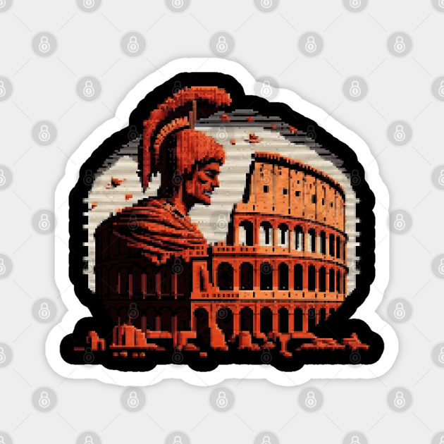 Colosseum Pixel Art - Colosseum - Magnet | TeePublic