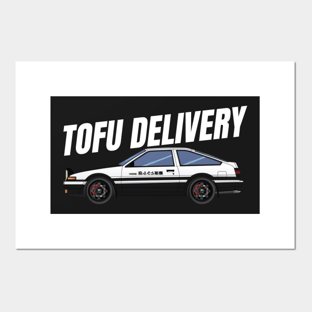 Tofu delivery Ae86 { initial D } - Ae86 - Posters and Art Prints ...