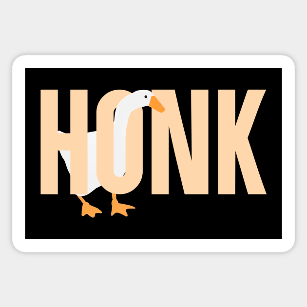 Untitled Goose Game Meme: Honk - Meme - Sticker | TeePublic