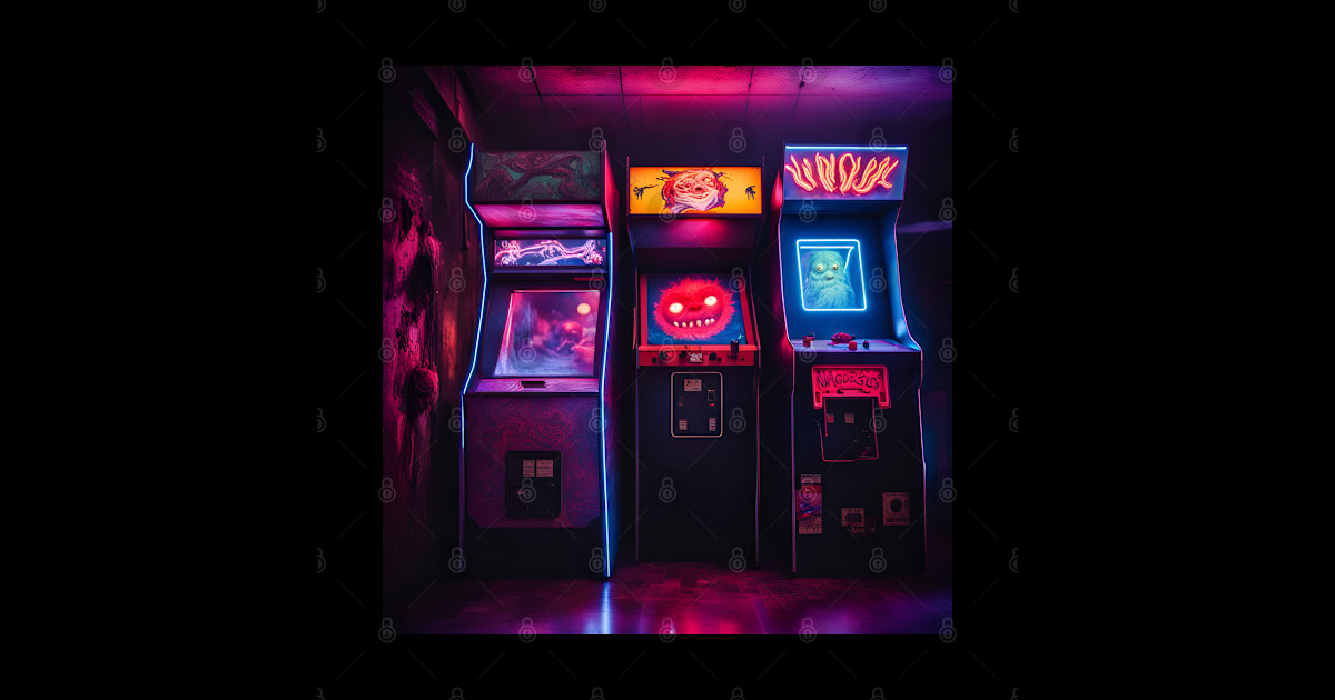 Nightmare Arcade - Arcade Machine - Sticker | TeePublic