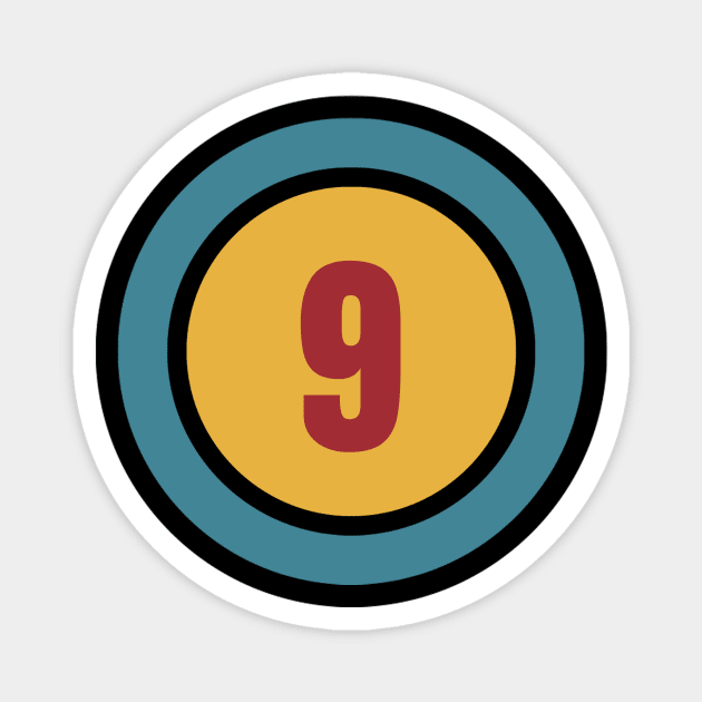 The Number 9 - nine - ninth - Nine - Magnet | TeePublic