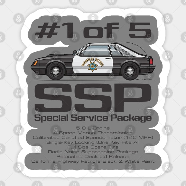 One of Five - Ssp Mustang - Sticker | TeePublic