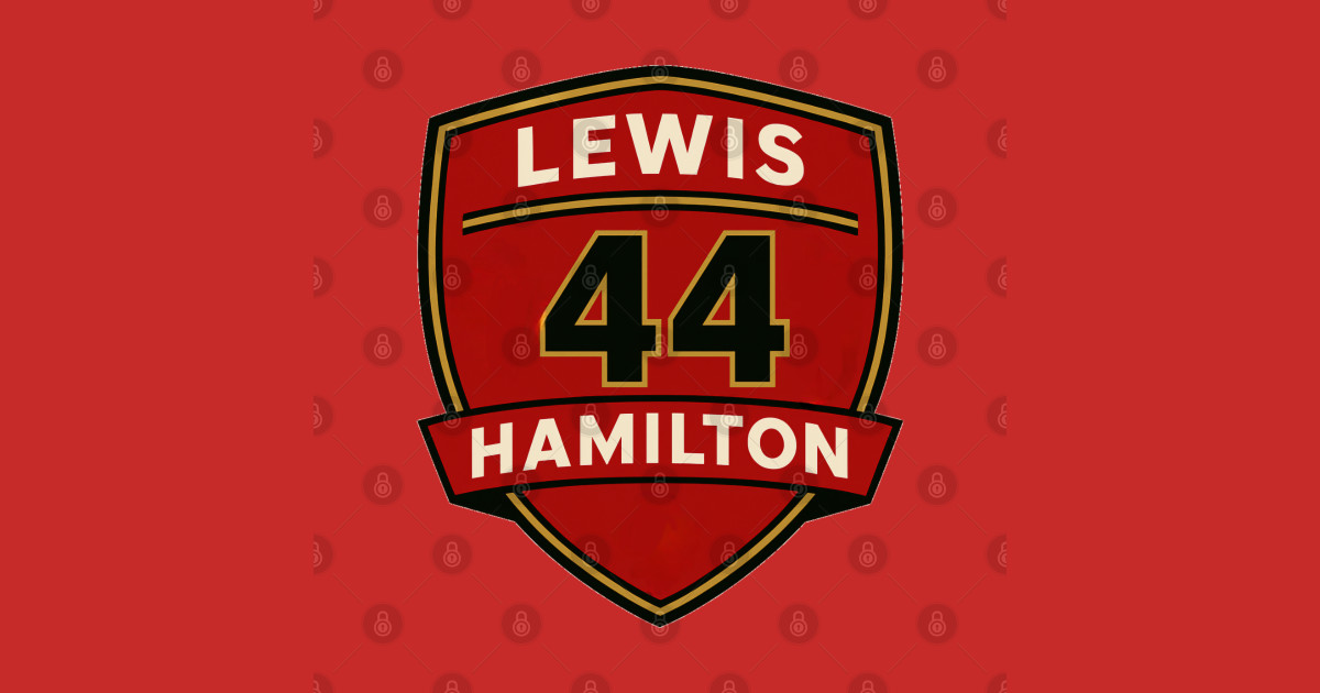 Lewis Hamilton Badge - Lewis Hamilton - T-Shirt | TeePublic