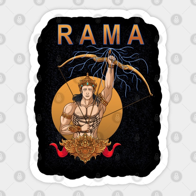 Lord Rama is Hindu God - Rama - Sticker | TeePublic
