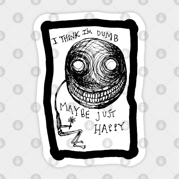 Dumb - Illustrated lyrics - Nirvana - Sticker | TeePublic