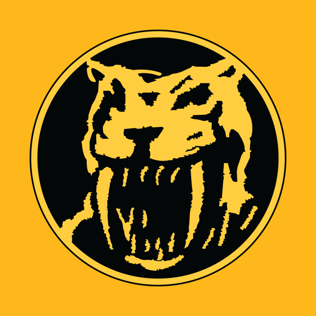Yellow Rangers Sabertooth ! - Power Rangers - Tapestry | TeePublic