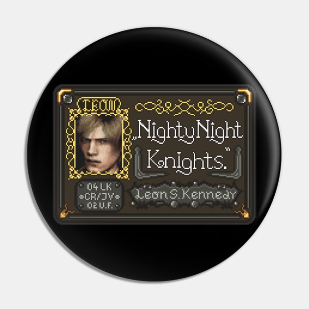 Leon Kennedy Pixel Art - Resident Evil - Pin | TeePublic