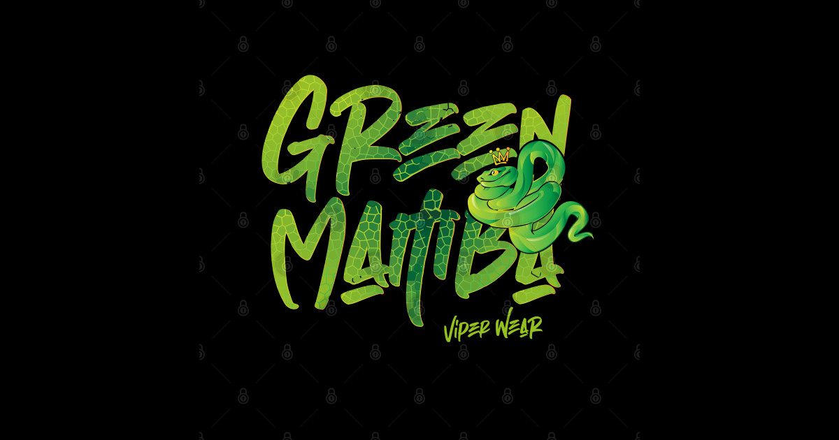 Green Mamba urban grafitti design - Green Mamba Snake - Sticker | TeePublic