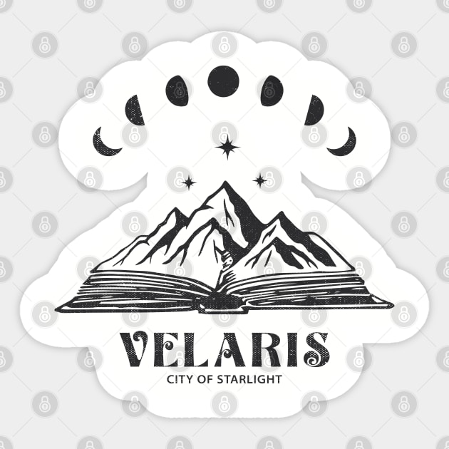 Velaris Moon Phase - Acotar - Sticker | TeePublic