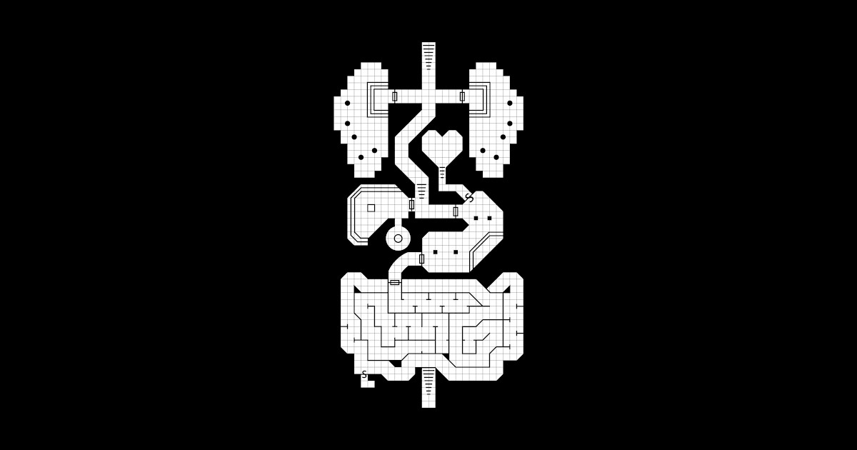 DnD Dungeon Adventure Map Grid Human Anatomy - Dungeon - Tapestry ...