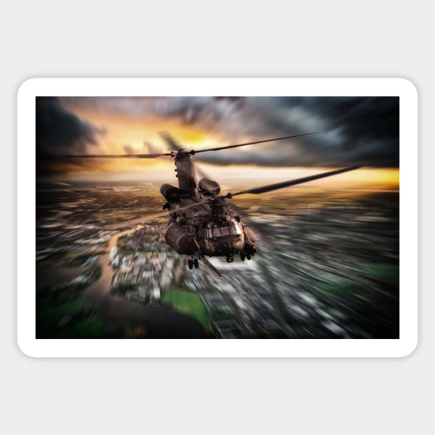 MH-47 Chinook - Mh47 - Sticker | TeePublic