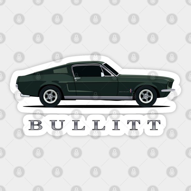 Mustang Bullitt - Mustang - Sticker | TeePublic