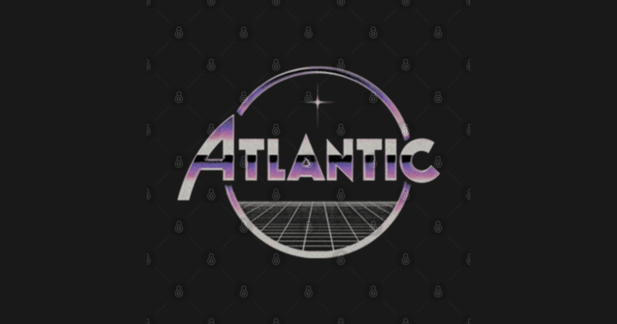 Atlantic // records // vintage style - Record Label - T-Shirt | TeePublic