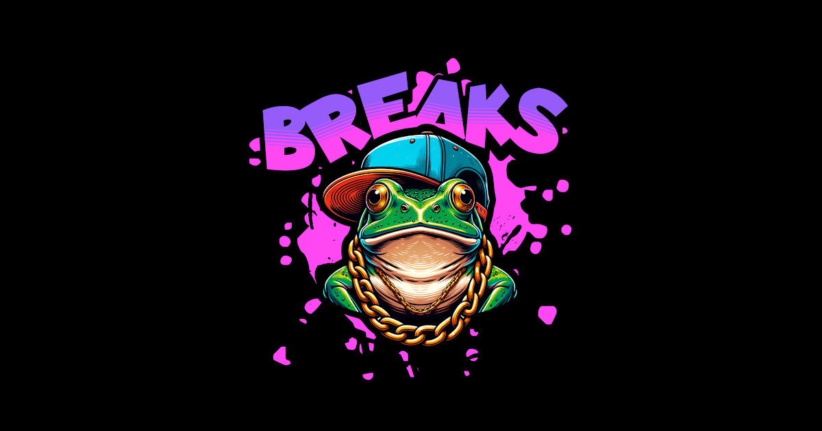 BREAKBEAT - These Are The Breaks Frog (black/pink) - Breakbeat ...