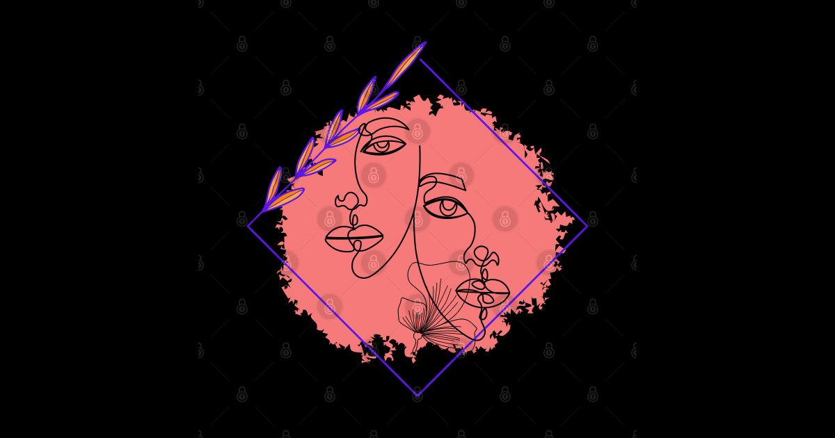 Two Face Design - Two Face - Sticker | TeePublic