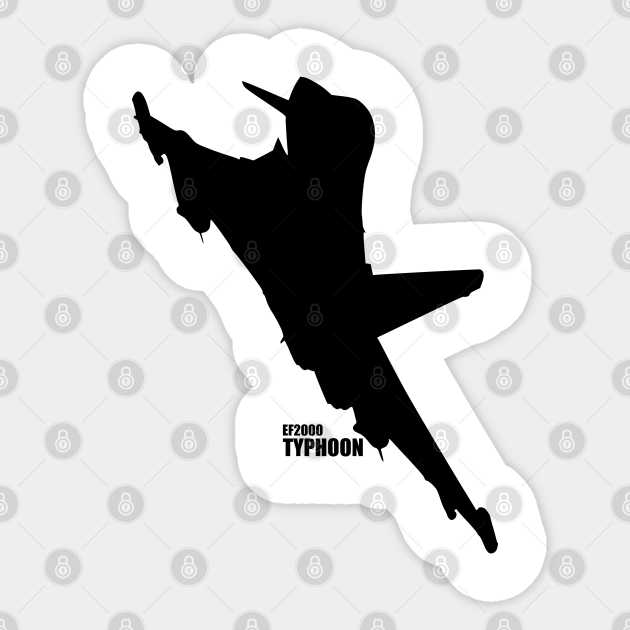 Eurofighter Typhoon - Ef 2000 Typhoon Fighter Plane - Sticker | TeePublic