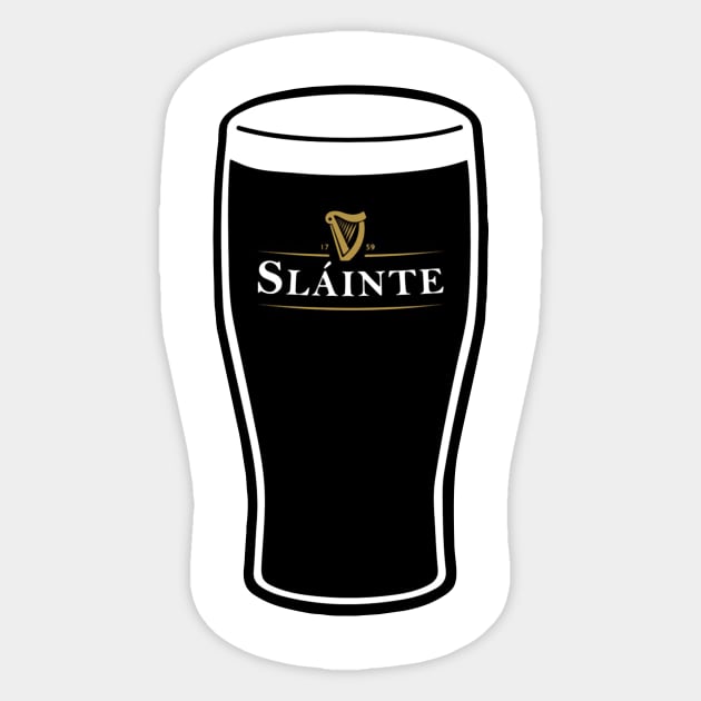 Guinness Slainte - Guinness - Sticker | TeePublic